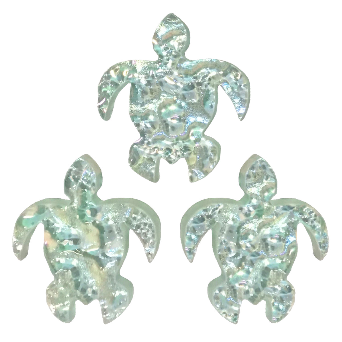 Meridian Tile Products Glass Swimming Pool Turtle Step Marker 3" Aqua ...